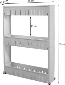Verk Group Koupelnová polička kuchyňská skříňka na kolečkách knihovna