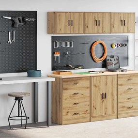 Garážové skříně 2 ks dub artisan kompozitní dřevo 3328340