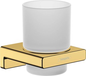 Hansgrohe AddStoris, nádobka pro ústní hygienu, leštěný vzhled zlata, HAN-41749990