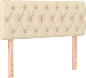 Box spring postel s matrací krémová 100 x 200 cm textil 3130494