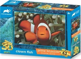 PRIME 3D Puzzle Animal Planet: Klaun očkatý / 3D efekt / 63 dílků / 31