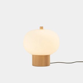 Dřevěná stolní lampička Ilargi Dekor: Přírodní dřevo, Průměr: 240 mm