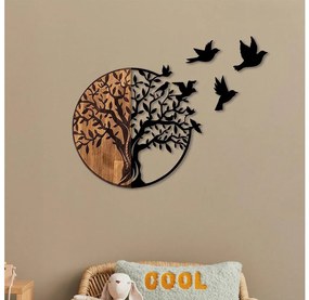 Asir Nástěnná dekorace 71x92 cm strom dřevo/kov 899SKL2309