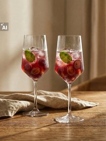 Sinsay - Žebrované skleničky, 2 kusy - clear