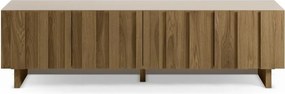 Krémový/v přírodní barvě TV stolek z borovicového dřeva 180x50x43 cm Marlo – Marckeric