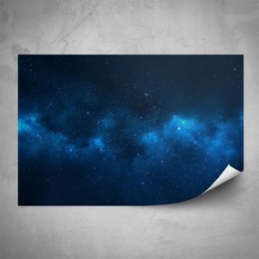 Plakát - Modrá záře (60x40 cm) - PopyDesign
