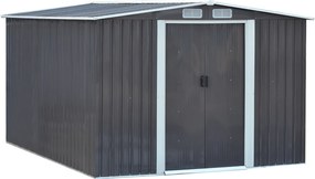 Plechový zahradní domek na nářadí, šedá / bílá, 2,6x3, 1m, HAMAL TYP 3