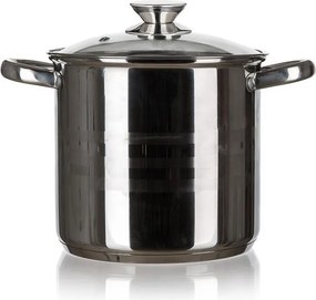 Hrnec nerezový se skleněnou poklicí Living 13,5 l