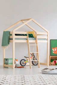 Adeko Patrová postel domeček Mila DMPA Velikost postele: 140x70 cm Barva: dekor přírodní dřevo přírodní