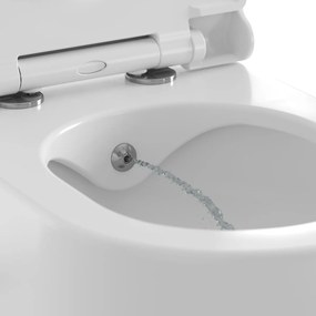 Ravak WC bidet Uni Chrome RimOff závěsný 36 x 51 x 35 cm integrovaná baterie a bidetová sprška bílá X01912