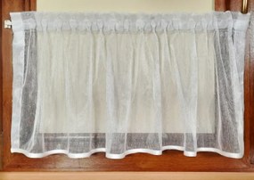 Karen casablanca záclona bílá, 2 rozměry metráž výška: 30cm