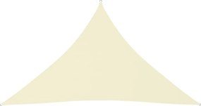 vidaXL Stínící plachta oxfordská látka trojúhelníková 4x4x5,8 m [135287] Barva: krémová
