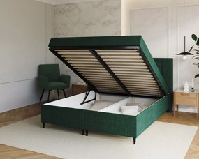 Dvoulůžková čalouněná postel Trentino se zvedacím roštem Ottawa - výběr z 9 provedení