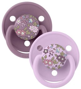 Bibs dudlíky silikon De Lux 2 ks - one size Liberty Violet-sky-mauve