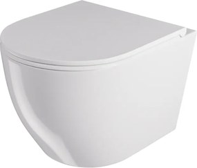 UPTrend Závěsný WC komplet bez příruby MILAGRO VORTEX TR2210R včetně Soft-Close sedátka, bílá lesk