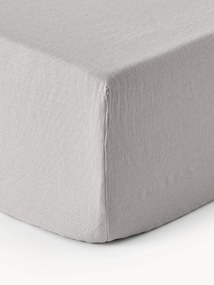 Napínací prostěradlo na kontinentální postel z praného lnu Airy