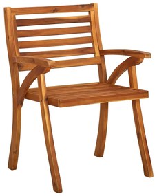 Zahradní židle s poduškami 4 ks masivní akáciové dřevo,  3075179