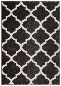 Berfin Dywany, Kusový koberec Lagos 1052 Dark Grey (Silver), 200x290, šedá, chodba / předsíň