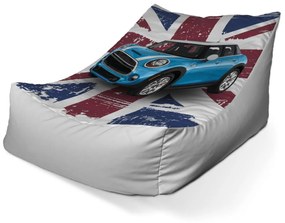 Sablio Sedací vak Lounge Mini sedan Britská vlajka - 120 x 100 x 80 cm