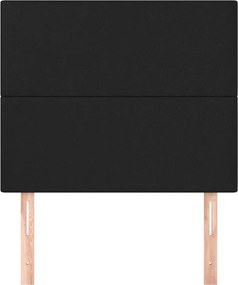 Čelo postele černé 100x5x118/128 cm umělá kůže 3116136