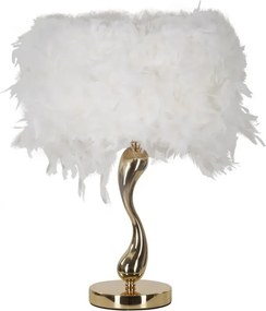 Stolní lampa Cart 47 cm bílo-zlatá