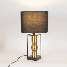 Stolní lampa 1xE27/40W/230V černá/zlatá