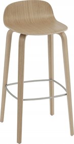 Muuto Visu Bar Barová Židle Barová stolička 89 cm Dubová