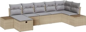 Set pohovek 7 ks polyratan 3360731