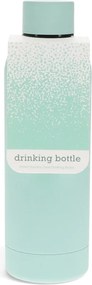 Světle modrá cestovní nerezová lahev 500 ml – Rex London