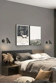 Toolight, nástěnné svítidlo 1xE27 APP1141-1W, černá-zlatá, OSW-40111