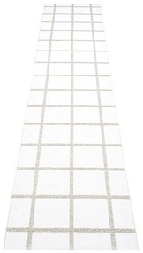 Vinylový koberec Pappelina ADA White/Stone Metallic velikost: 70x375cm