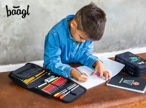 BAAGL Školní penál třípatrový Traktor GRS