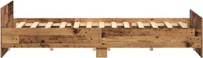 Rám postele Staré dřevo 203 x 203 x 50 cm Kompozitní dřevo 3329303