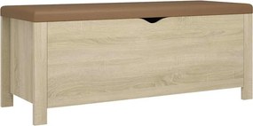 Úložný box s poduškou dub sonoma 105x40x45cm kompozitní dřevo 326771