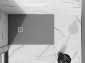 Mexen Stone+ kompozitní obdélníkový sprchový kout 100 x 70 cm, šedý-beton - 44617010