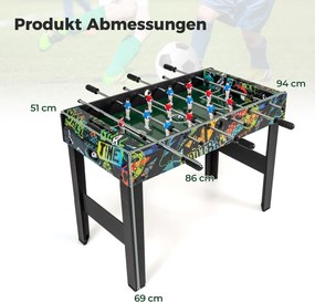 Costway 2 v 1 Minifotbalový stůl s odnímatelnými nohami pro stolní s 2 míčky