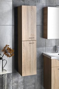 Aqualine Aqualine, ZOJA/KERAMIA FRESH skříňka vysoká 30x140x20cm, dub platin, 51157