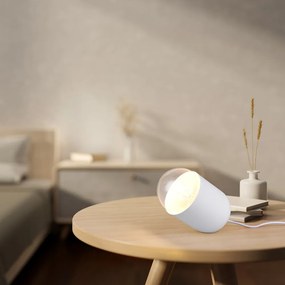 Bílá stolní lampa (výška 13,5 cm) Nara – Reality