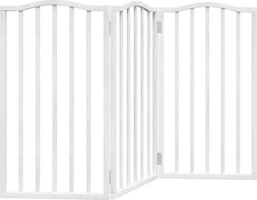 vidaXL Zábrana pro psy skládací 3 panely 150 cm topolové dřevo [352230] Barva: hnědý dub
