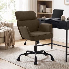 Kancelářská židle Amado látka – hnědá