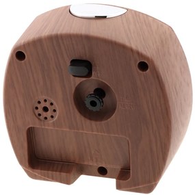 Tichý netikající moderní analogový budík v imitaci dřeva JVD SRP402.5