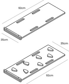 Houpačka z borovicového dřeva v přírodní barvě 39x75x38 cm Montessori – Meowbaby