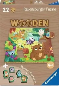 Ravensburger Dřevěné puzzle Džungle / 22 dílků / od 4 let