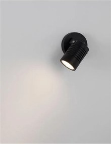 NV 9971452 Venkovní nástěnné svítidlo FEND černý hliník a sklo LED 10W 3000K 100-240V 24st. IP65 - NOVA LUCE