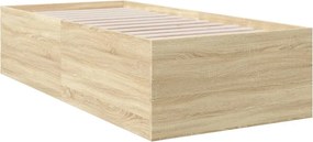 Rám postele dub sonoma 90 x 190 cm kompozitní dřevo 3280974