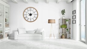 Rea Tutumi, nástěnné hodiny 60cm, LOFT ZEGAR MDF, hnědá-černá, MC70898