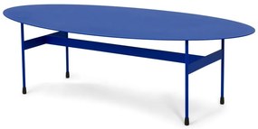 Modrý kovový konferenční stolek 39x120 cm Mira – Spinder Design
