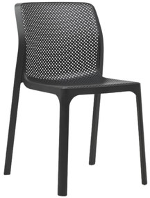 OnaDnes -20% Nardi Antracitově šedá plastová jídelní židle Bit