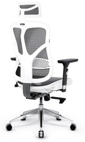 Ergonomická židle DIABLO V-BASIC: bílo-šedá Diablochairs