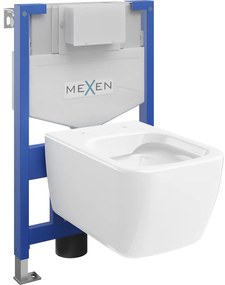 Mexen Fenix XS-F, podomítkový modul a závěsné WC Stella, bílá, 6803368XX00